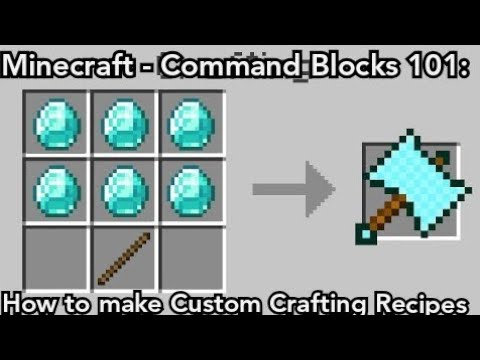 How to make CUSTOM RECIPES in Minecraft Bedrock - Command Blocks 101 ...