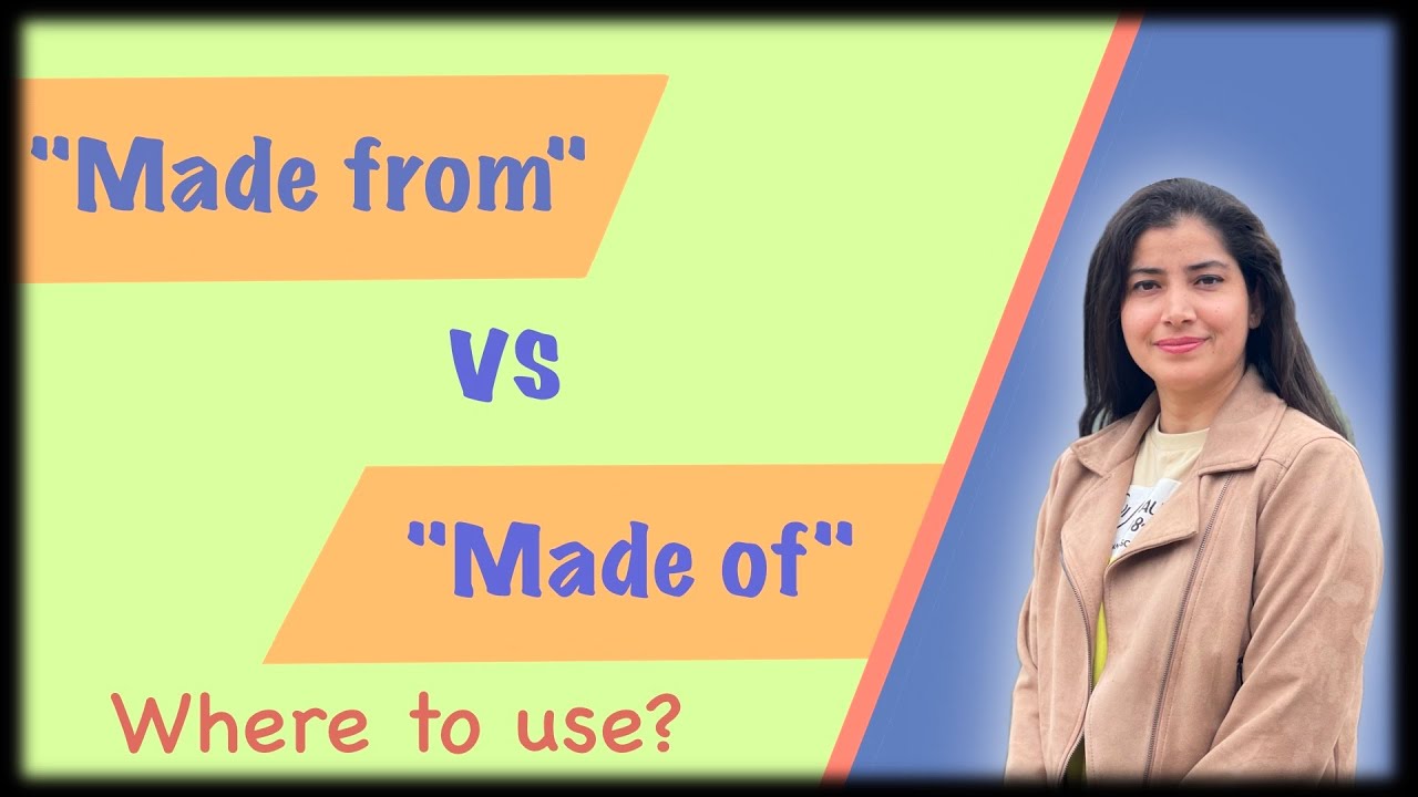 Made of vs. Made from #english - YouTube