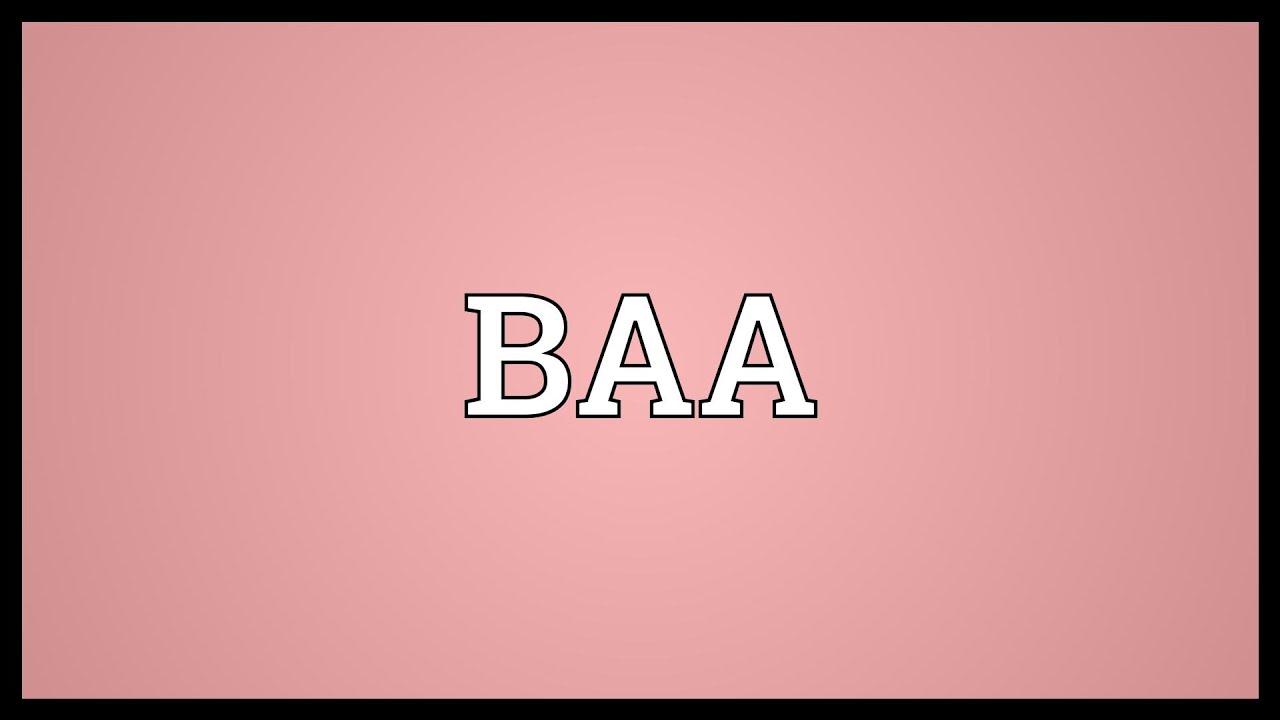 BAA Meaning YouTube