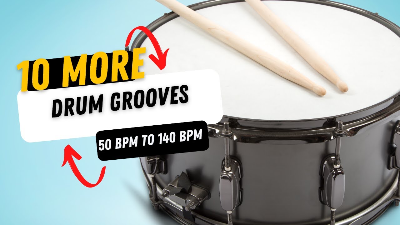 10 Rock Drum Set Grooves! Beginner Drummers - YouTube