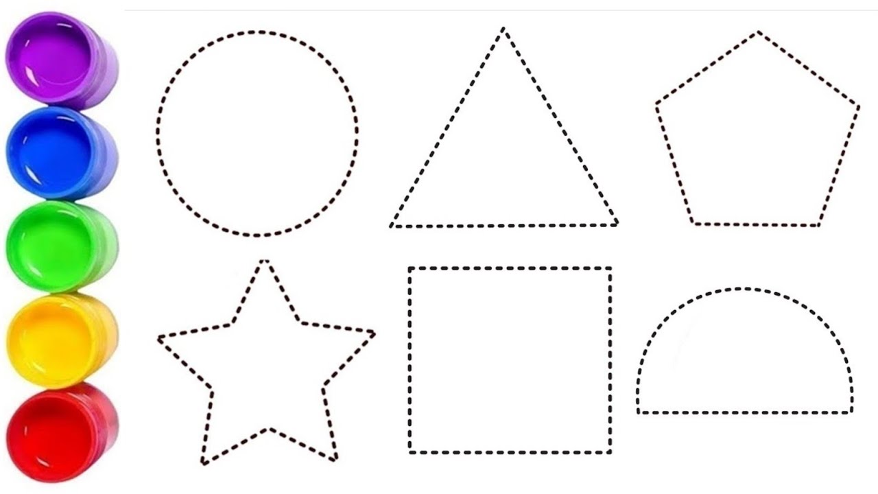 Shapes | shapes name | 2d shapes | shapes and colours | shapes colors | shapes drawing for kids ...