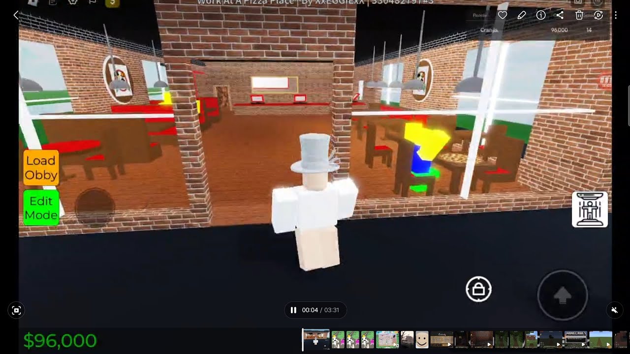strange stuff spotted in a obby creator build of work at a pizza place ...