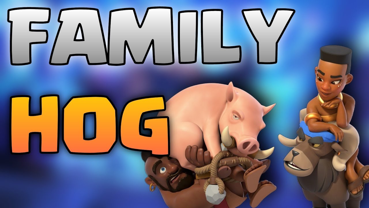 HOG FAMILY DECK BE LIKE | HOG FAMILY DECK CLASH ROYALE - YouTube