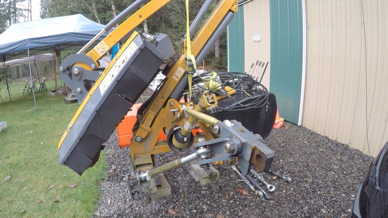 Unloading The Ferri Boom Flail Mower And Setting Up The Delta Bracket ...