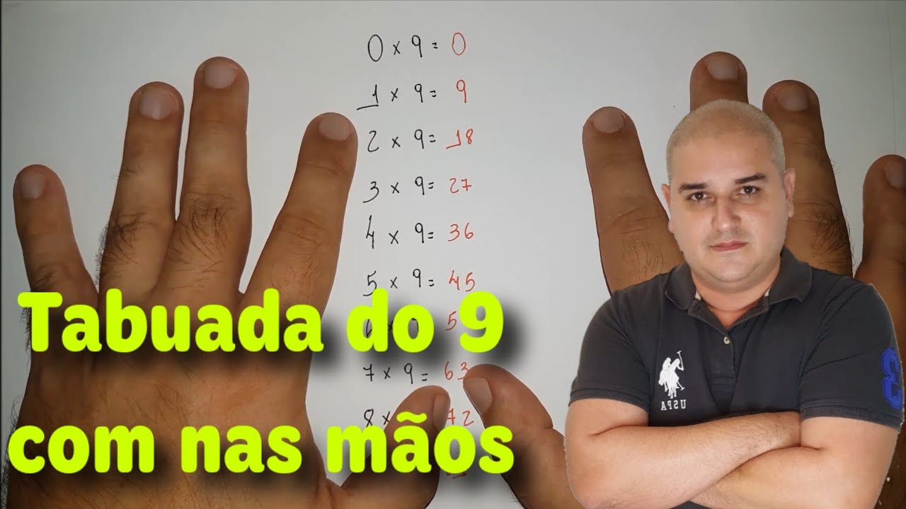 Tabuada do 9 com as mãos - YouTube