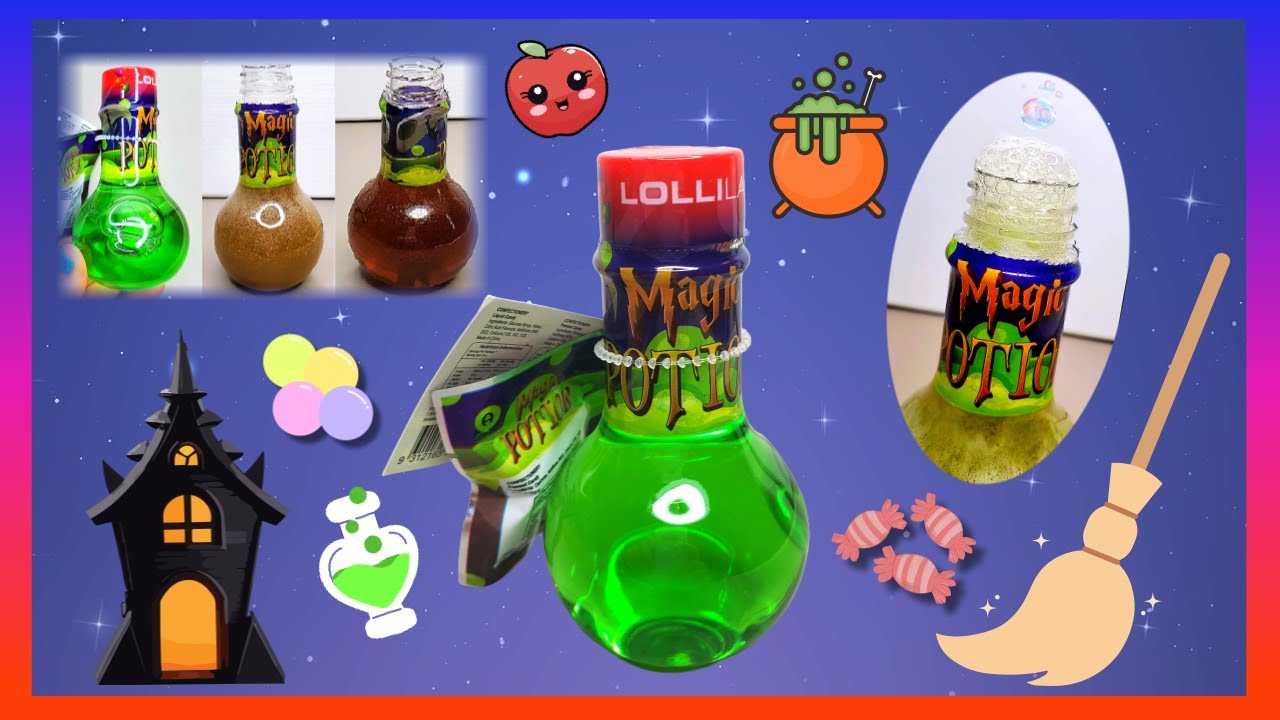 🔮 Magic Potions Fizzy Candy Bottle 🍬🧹 | Unboxing Sweets | ASMR Sweets ...