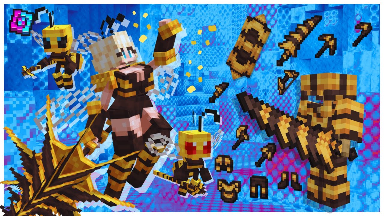 Queen Bee Pack And Bee Pack (MythicMobs, Modelengine And ItemsAdder) - YouTube