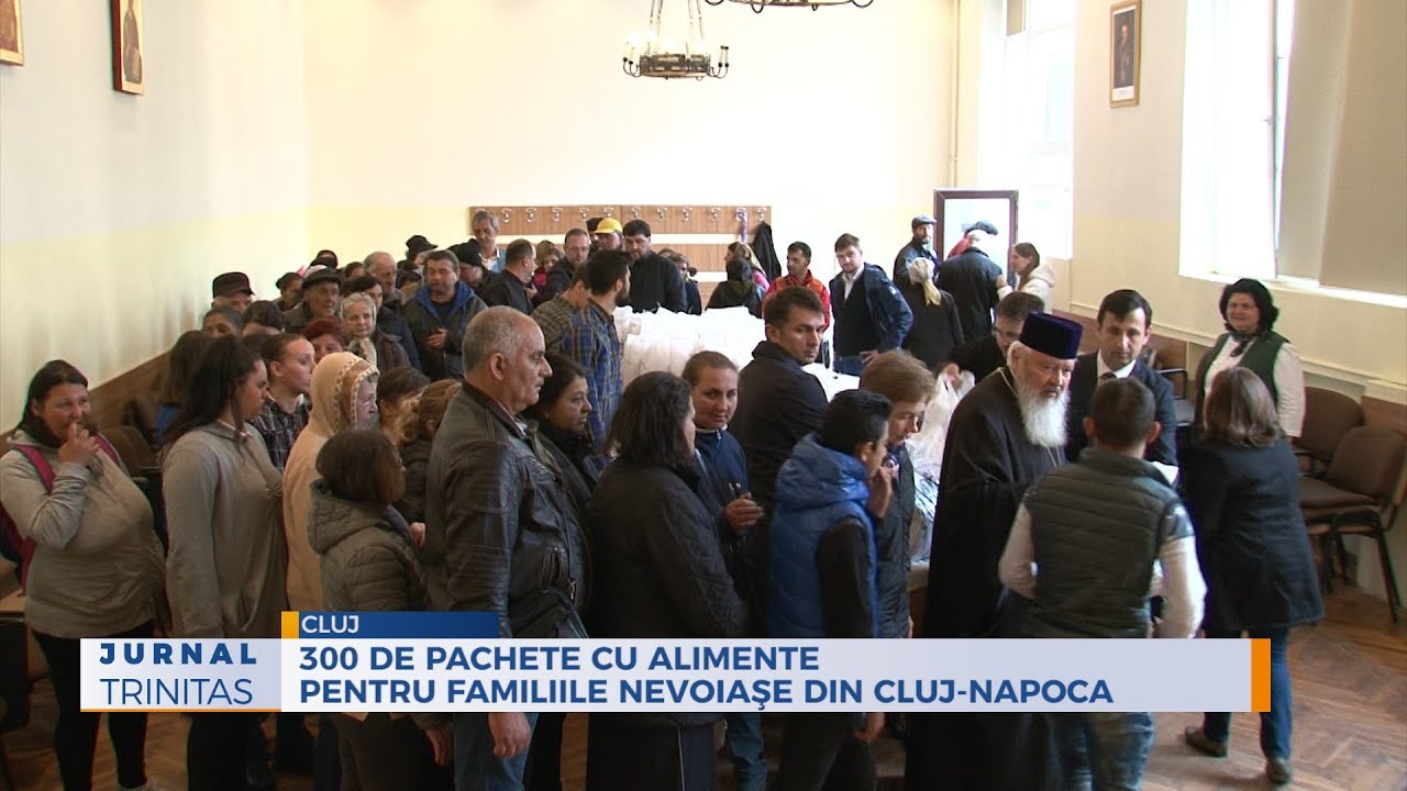 300 de pachete cu alimente pentru familiile nevoiaşe din Cluj-Napoca ...