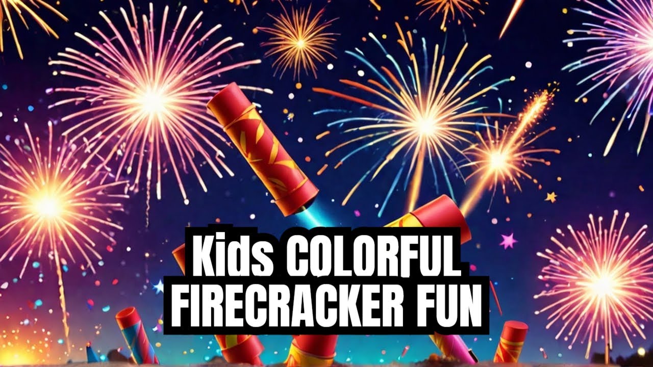 Colorful firecrackers sounds for kids | lighting colors sounds ...
