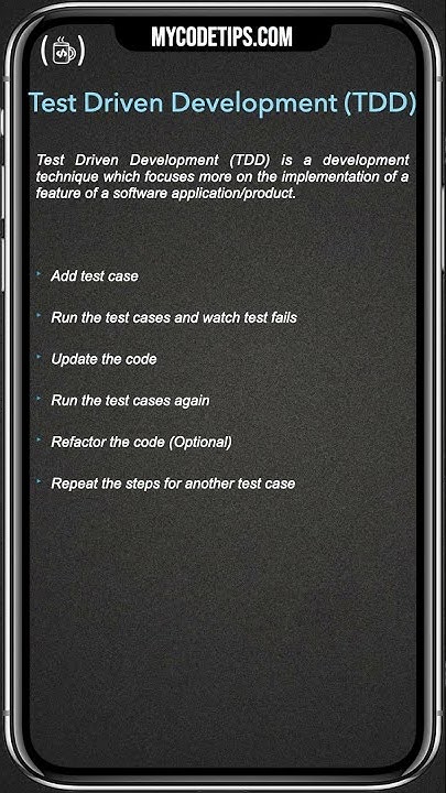 What is Test Driven Development (TDD) - YouTube