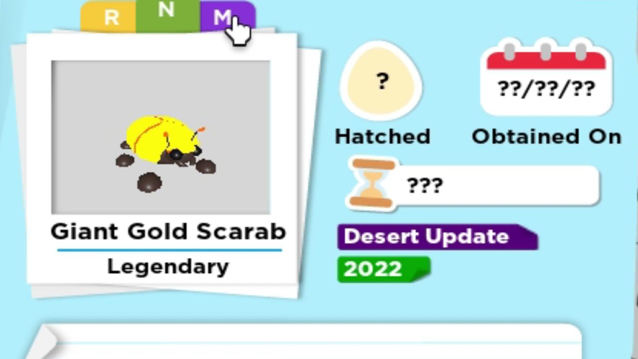 Goldend Scarab Neon & Mega Neon in Adopt me - YouTube