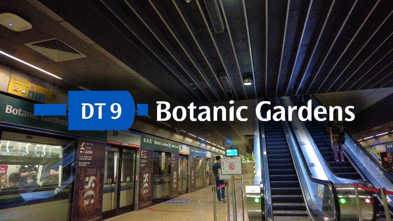 DT9 Botanic Gardens MRT Station: Platforms to Exit B | Downtown Line ...