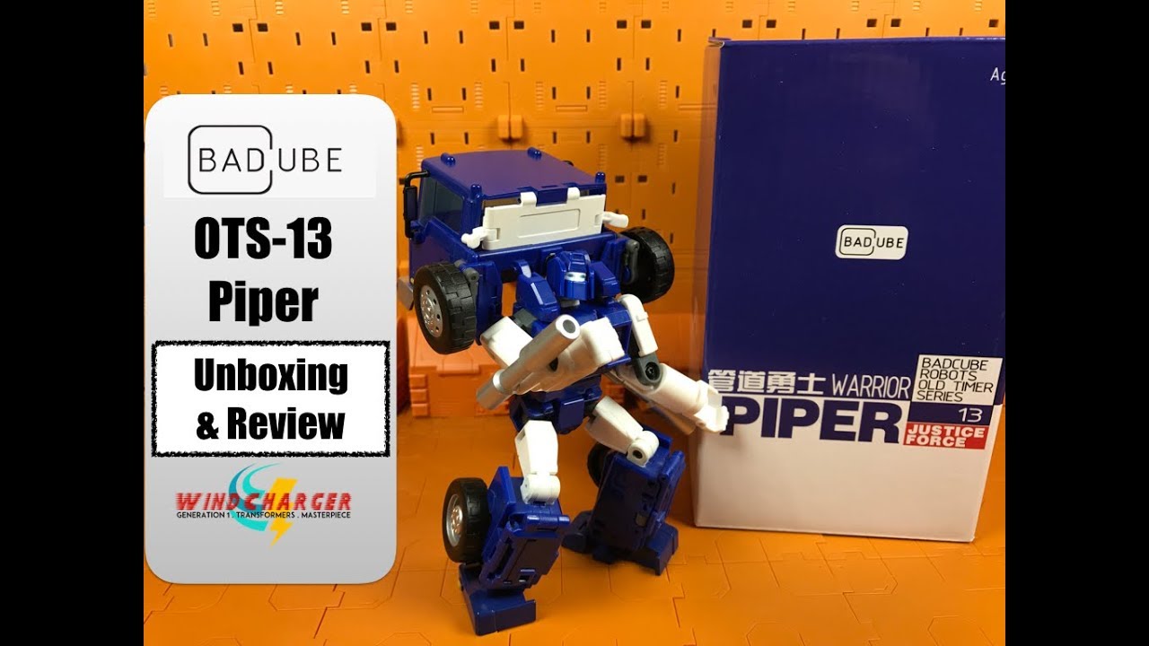 Transformers Masterpiece Review: BadCube OTS-13 Piper (Pipes) - YouTube