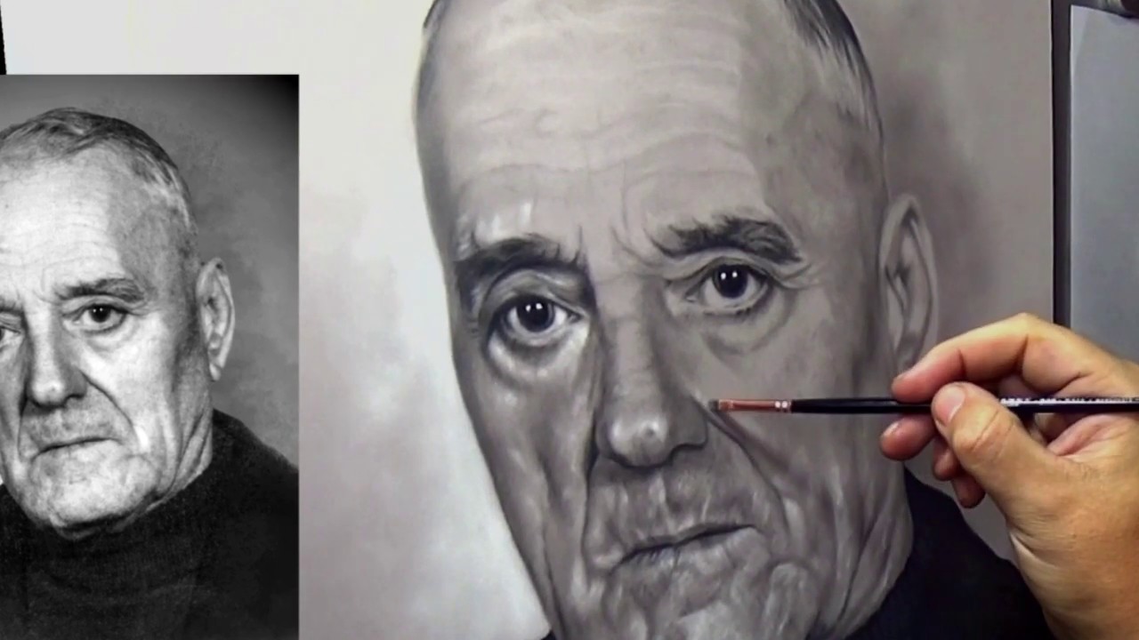tutorial preview how to make a realistic portrait with charcoal and ...