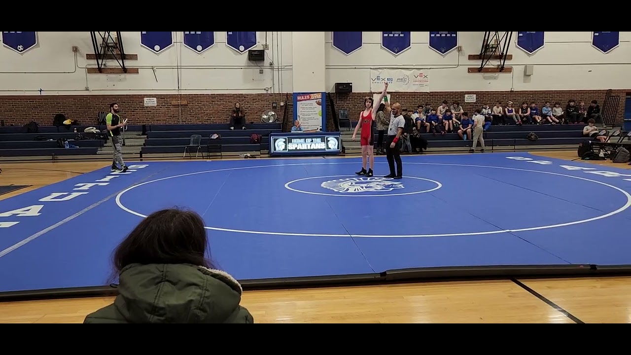 Riley wins his first wrestling match... - YouTube