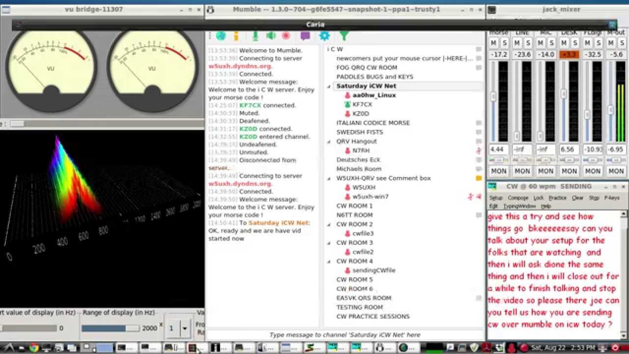Morse Code QSO over the internet - software setup - config 6 ...