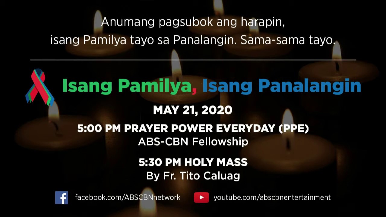 Online Kapamilya Walk of Faith: Holy Mass & ABS-CBN Fellowship w ...