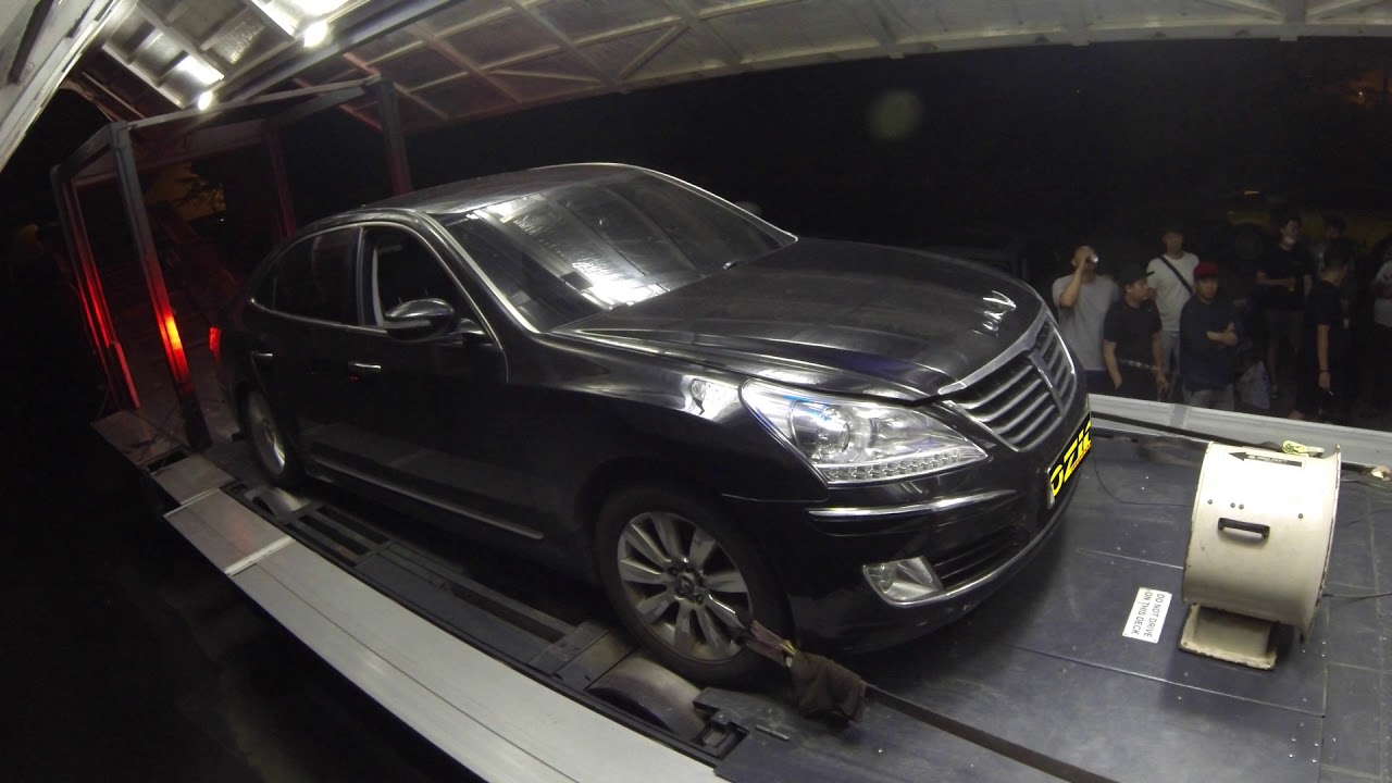 Hyundai Equus 3.8 GDI ECU tune - YouTube