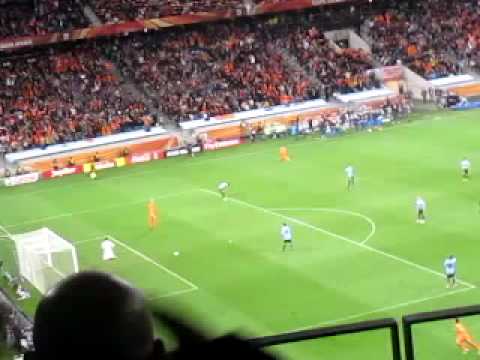World Cup 2010:  Van Bronckhorst 'Best Goal' Gol Holland vs Uruguay Stadium LIVE Leven