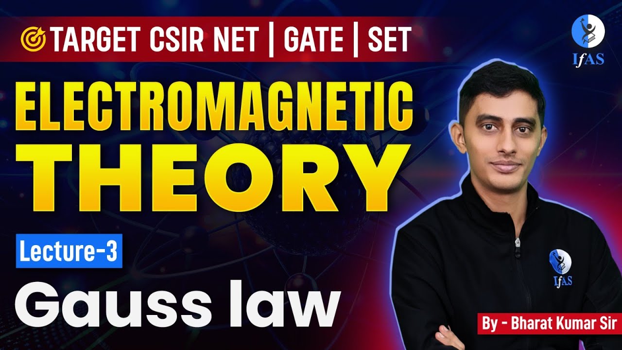 Gauss's Law in CSIR NET Physics | Gauss Law for Electromagnetic Theory ...