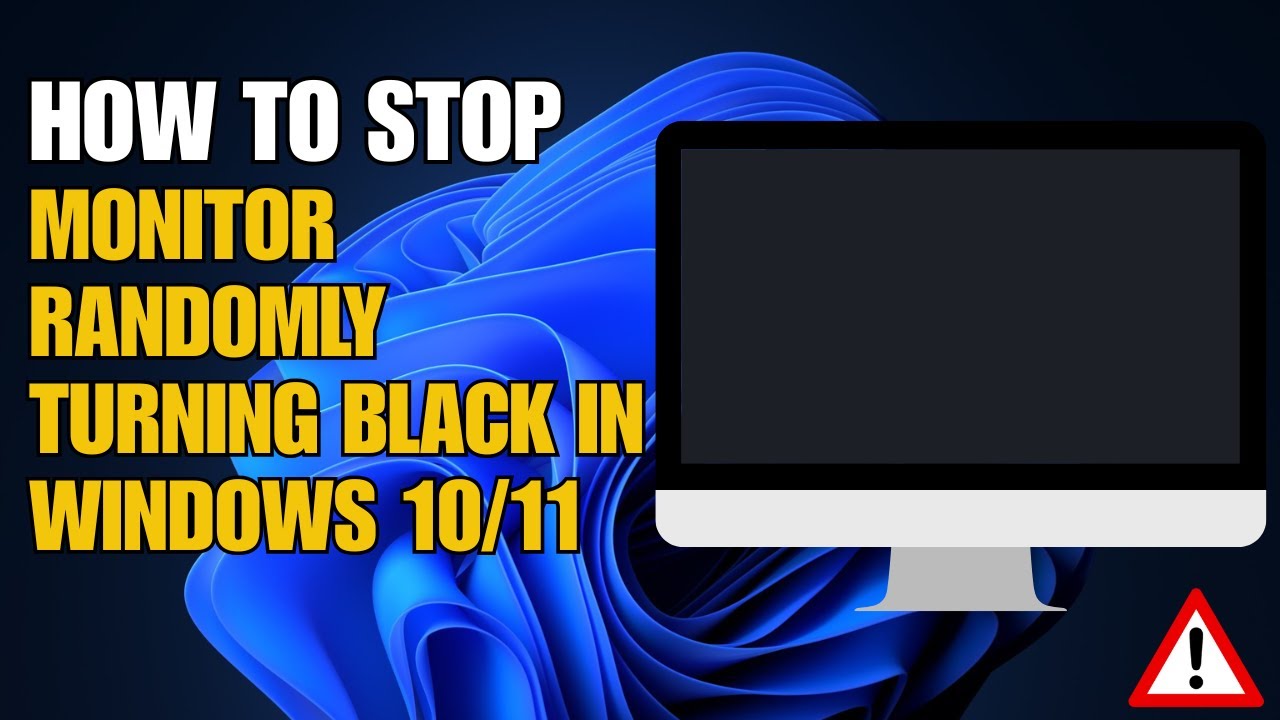 How to Stop Monitor Randomly Turning Black in Windows 10/11 - YouTube