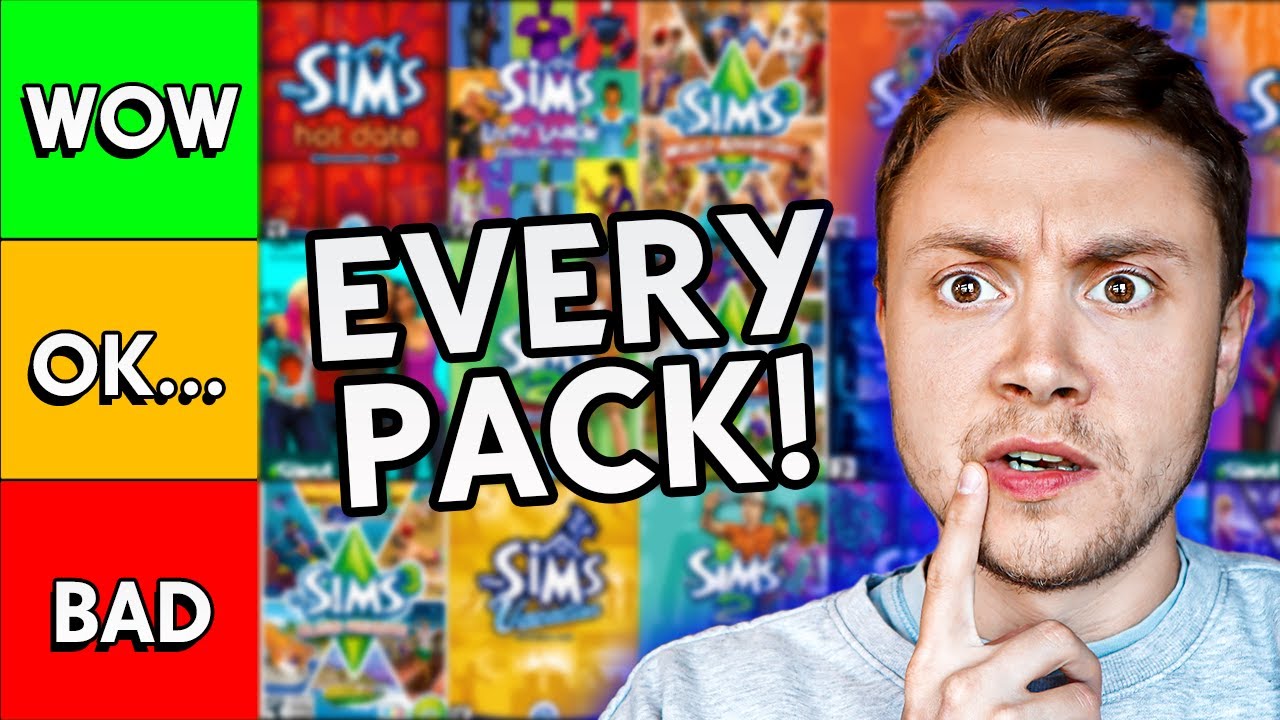 Ranking every single Sims pack (The Ultimate Sims Tier List) - YouTube