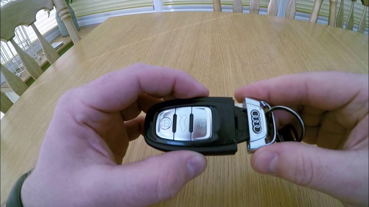 How to change battery in Audi Advanced Key remote (keyless A1 A3 A4 A5 A6 A7 A8 Q3 Q5 Q7) - YouTube