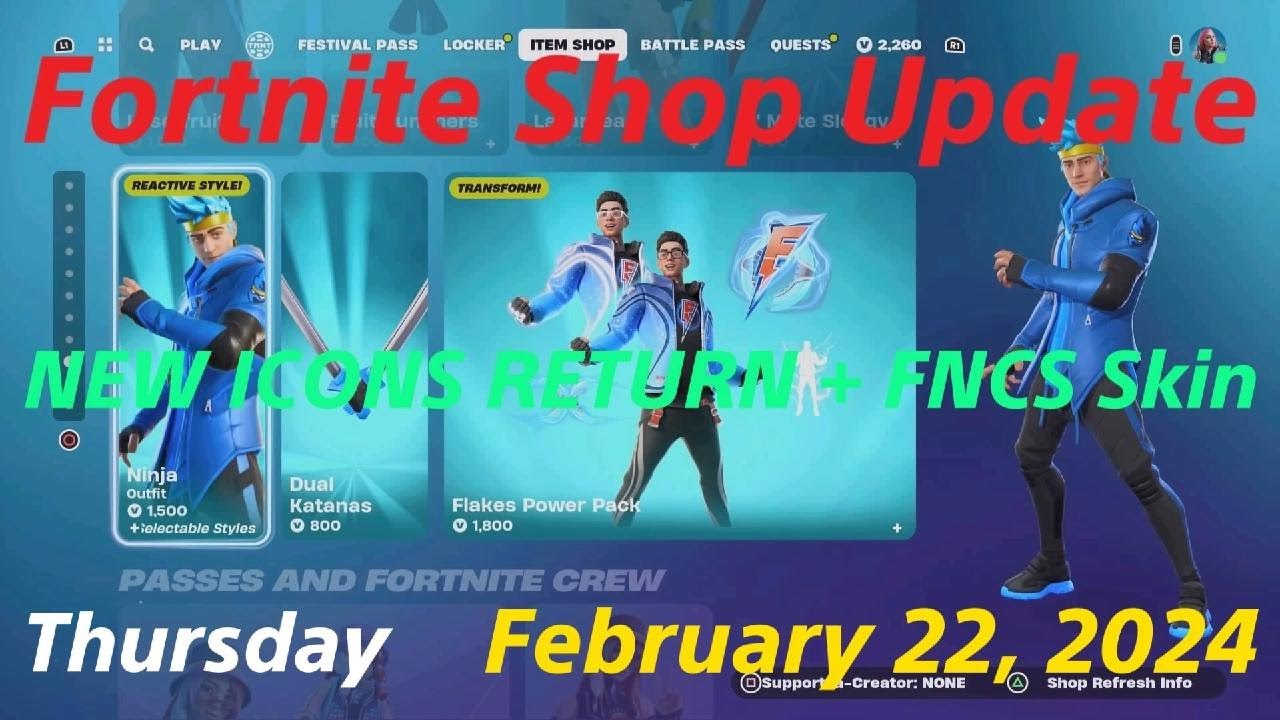 *NEW* Airphoria + FNCS + Icon Skins! - Fortnite Shop Update - February ...