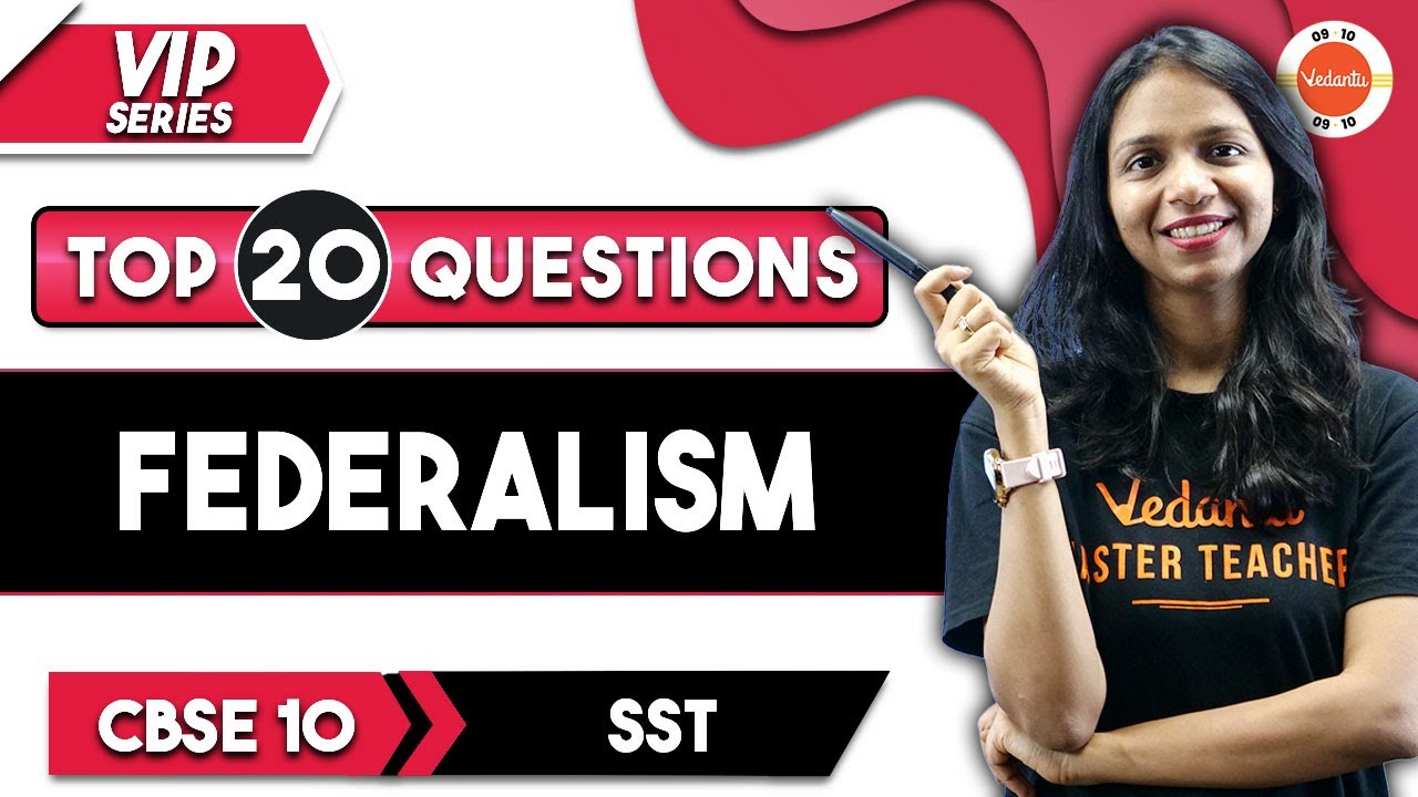 TOP 20 Federalism Class 10 CBSE Question Answer | Class 10 CIVICS ...