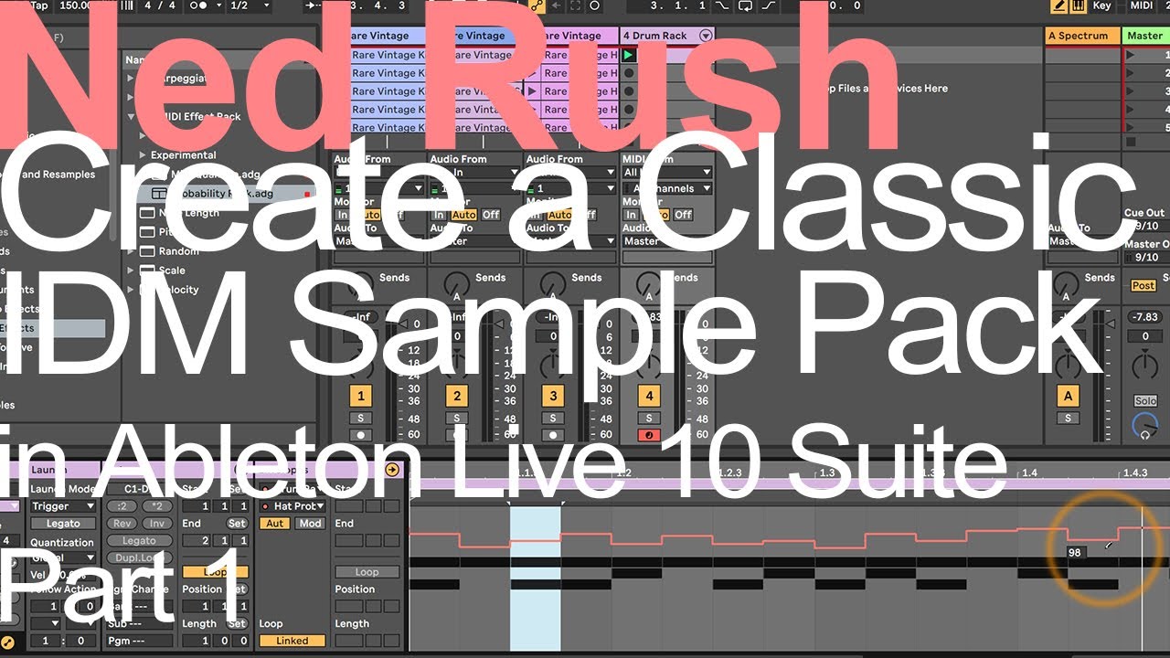 Ableton Tutorial IDM Sample Pack (Part 1) Drums - Ned Rush - YouTube