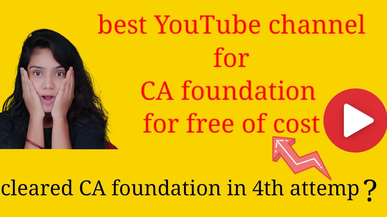 best YouTube channel name for CA foundation for free / how I clear Ca ...