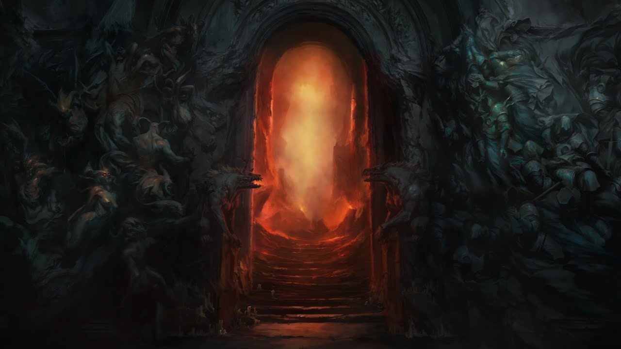 Gate of Hell Ambience | Rattling Chains, Distant Monsters, Demons | 8 ...