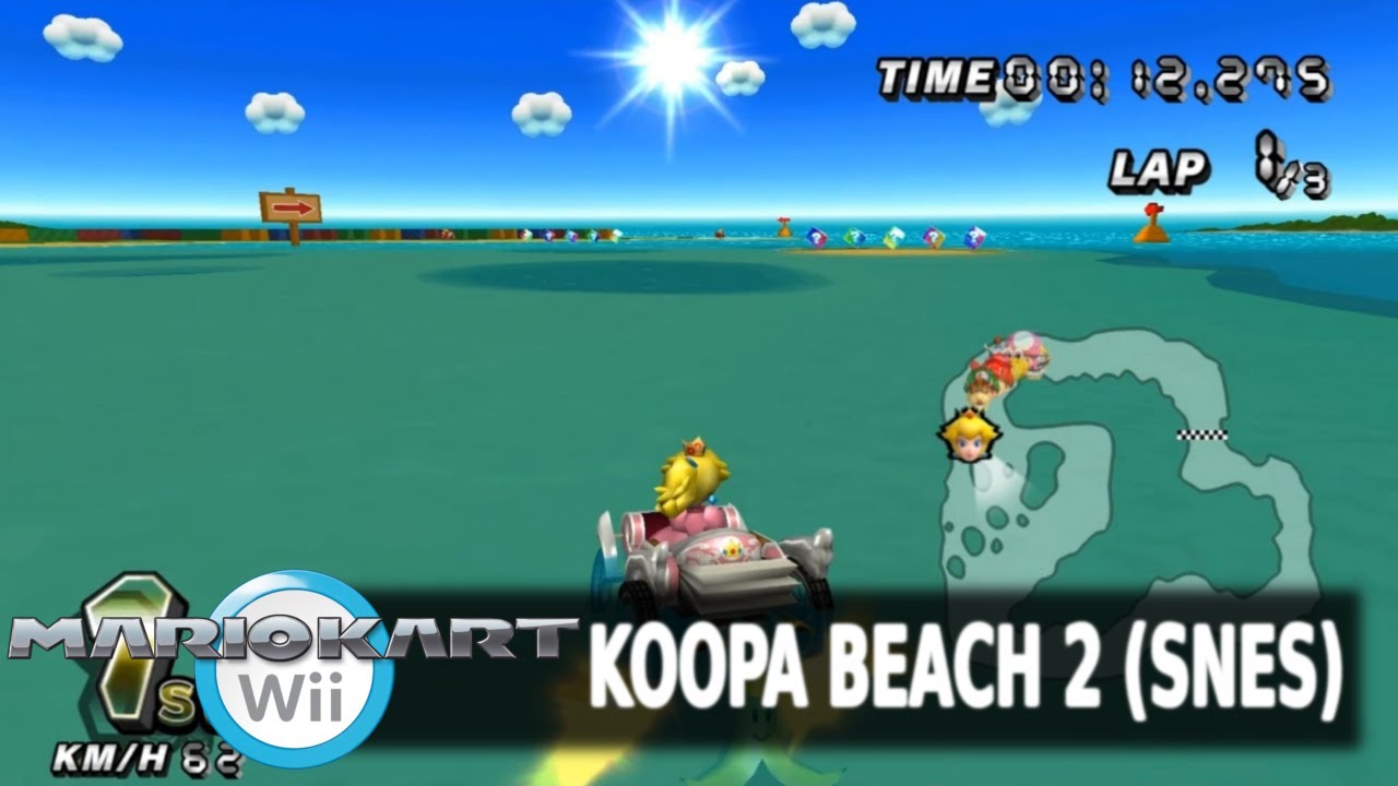 Retro Rewind - Koopa Beach 2 (SNES) | Mario Kart Wii | Ep. 118 - YouTube