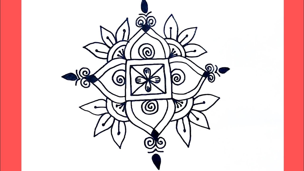 Beautiful Design Drawing with X Step by Step | How to draw design for ...