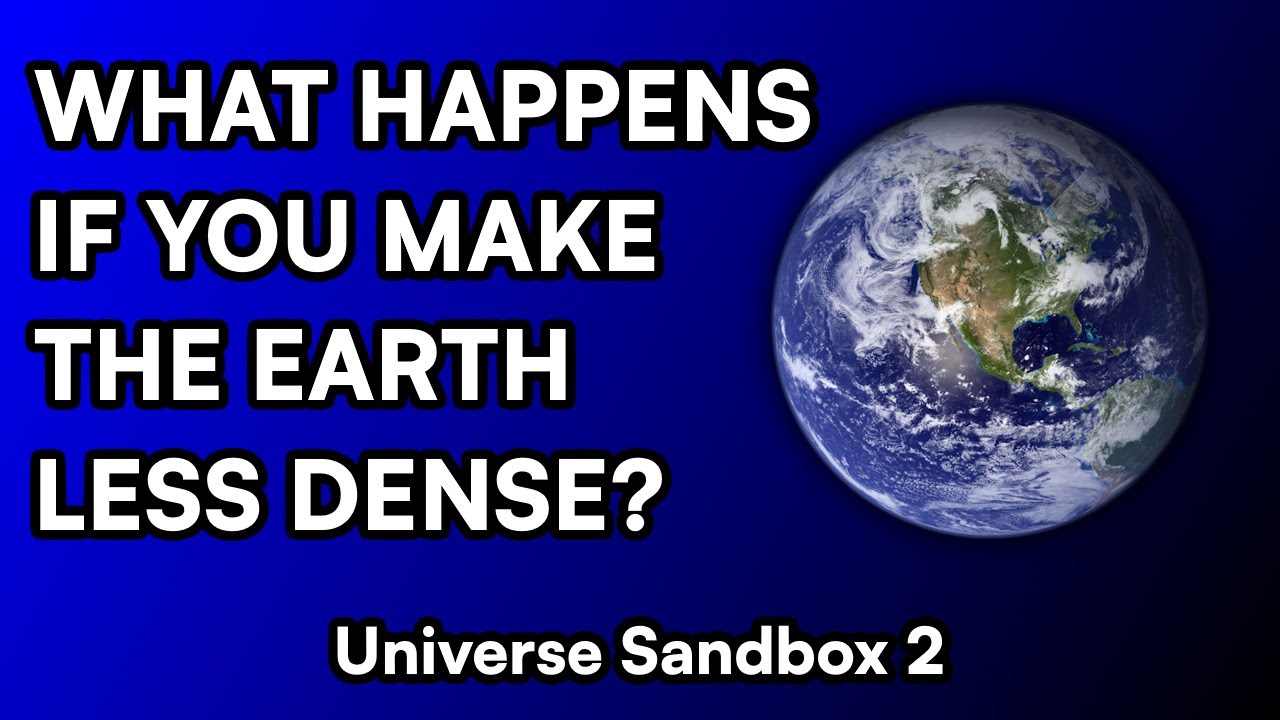 What happens if you make the Earth less dense, while keeping the radius ...