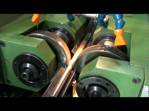 UM-50A_diamond knurling (thru feed) - YouTube