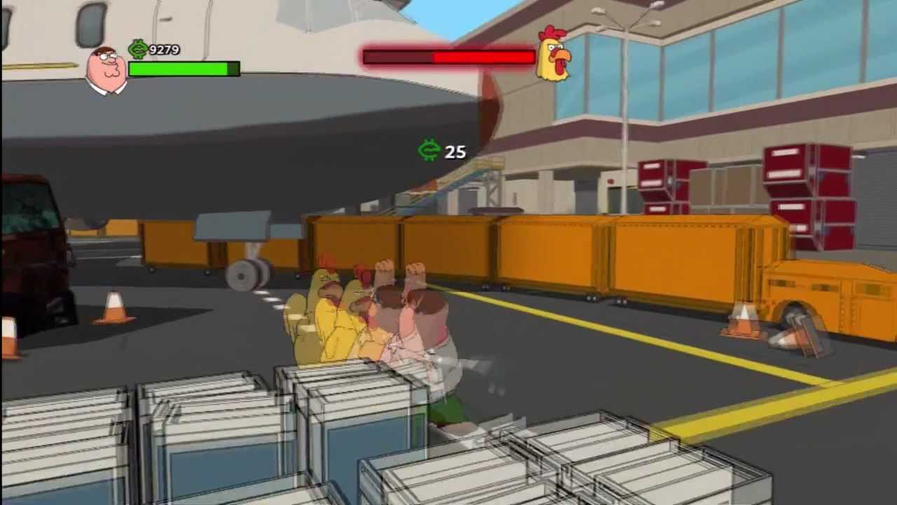 22 Family Guy: Back to the Multiverse Walkthrough HD PS3 (Chicken Fight ...