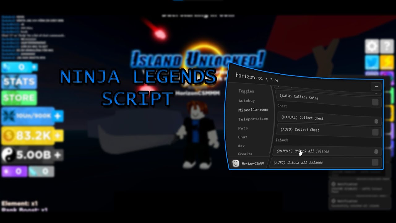 (MOBILE/PC) (PASTEBIN) The best Ninja Legends HACK | autofarm, collect ...