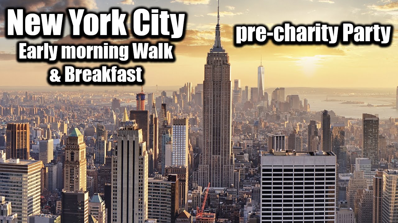 LIVE New York City - Morning Walk & Breakfast stream - pre-show for GCX ...