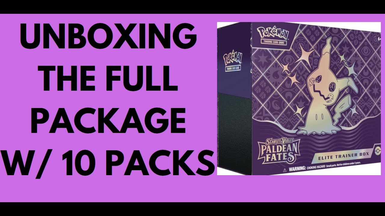 PALDEAN FATES UNBOXING POKEMON CARDS AND FULL PACK - YouTube