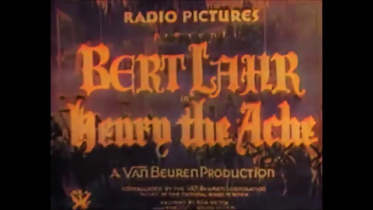 Henry The Ache (1934) Bert Lahr, Shemp Howard Colorized Classics ...