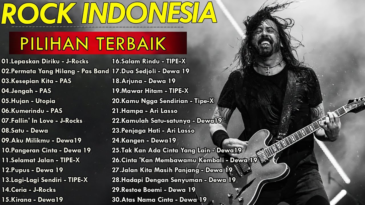 PLAYLIST ROCK SONG INDONESIA||BAGUS UNTUK MENAIKAN MOOD KERJA TERBARU 2024 - YouTube