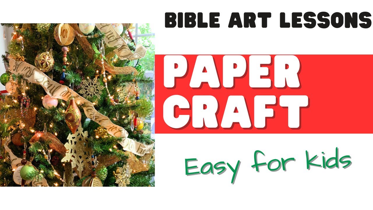 How to Make Paper Bible Verse Christmas Ornaments - YouTube