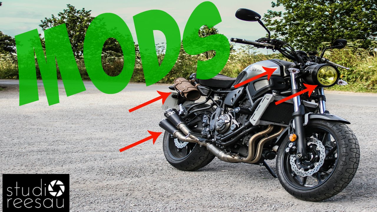 Yamaha XSR700 | Ride with Me | Vol 9 | MODS | Stripes, Yellow Headlight ...