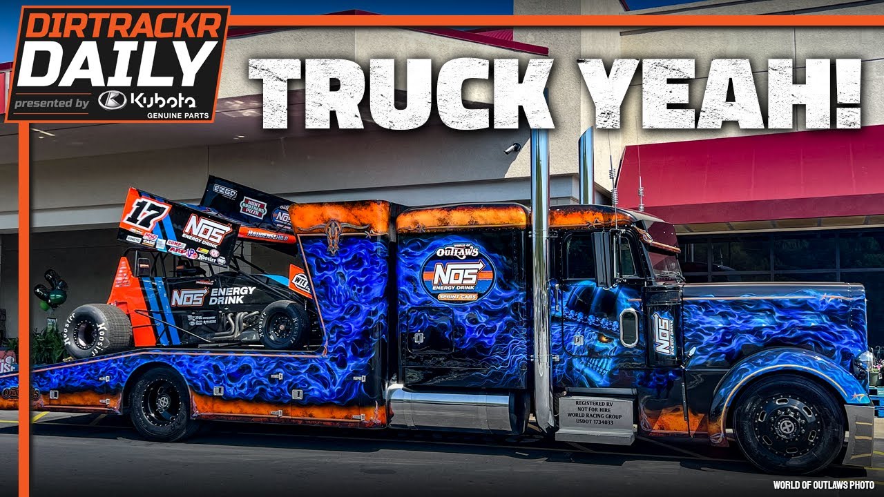 A look at the growing fleet of trucks needed to put on World of Outlaws ...