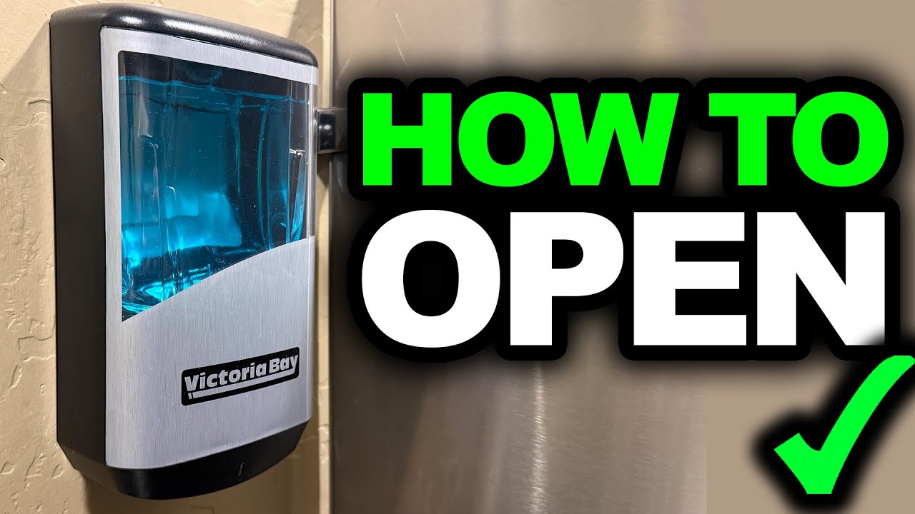 How To Open Victoria Bay Soap Dispenser - Easy Guide - YouTube