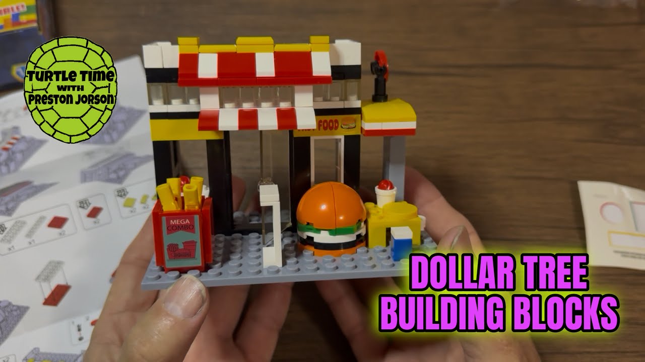 Dollar Tree Builds: Make-It blocks Fast Food - YouTube