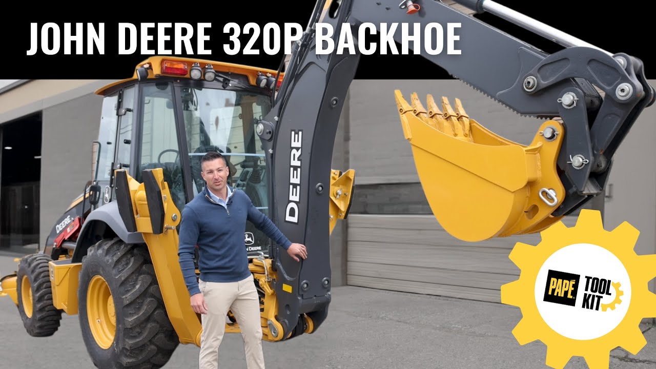 John Deere 320P Backhoe - YouTube
