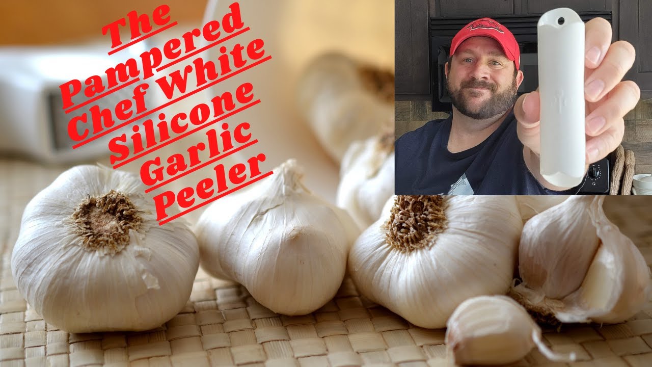 The Pampered Chef White Silicone Garlic Peeler Review #226 - YouTube