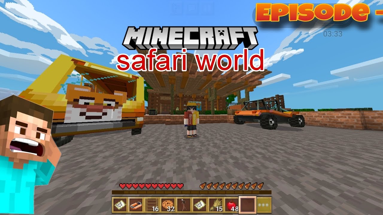 minecraft safari world episode 1 #minecraft #mods 😨 - YouTube